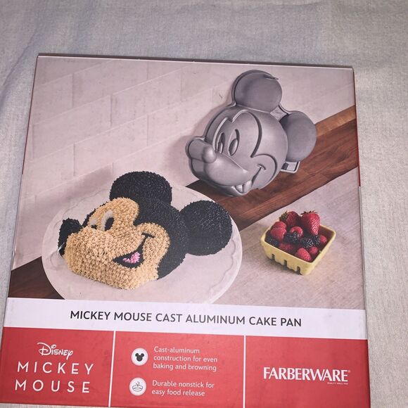 Farberware | Kitchen | Farberware Disney Mickey Mouse Cast Aluminum Cake Pan New | Poshmark